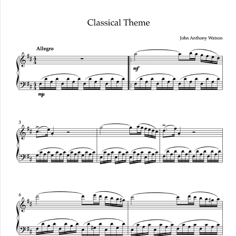 Classical Theme – John Watson